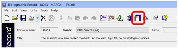 Polaris Client: Adding Items | ODIN
